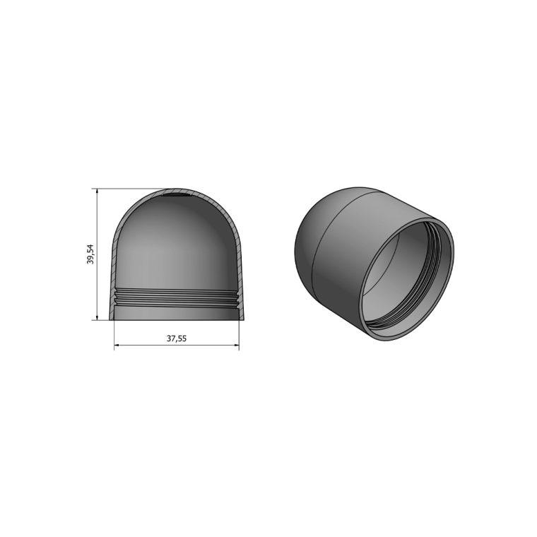 40mm Overcap - Aerosol Cap